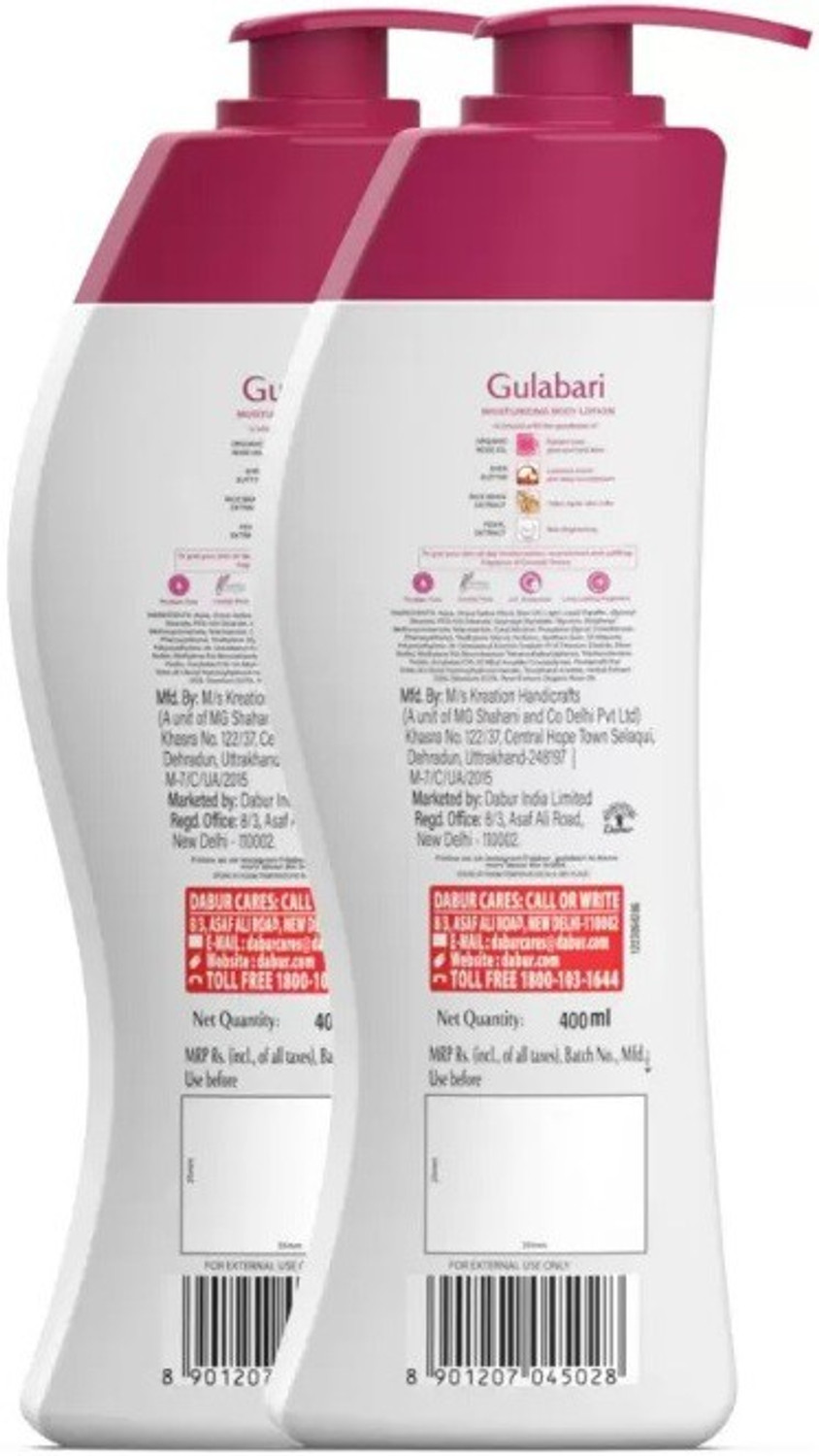 Dabur New Gulabari Lotion 800 (800 ml) - Price History