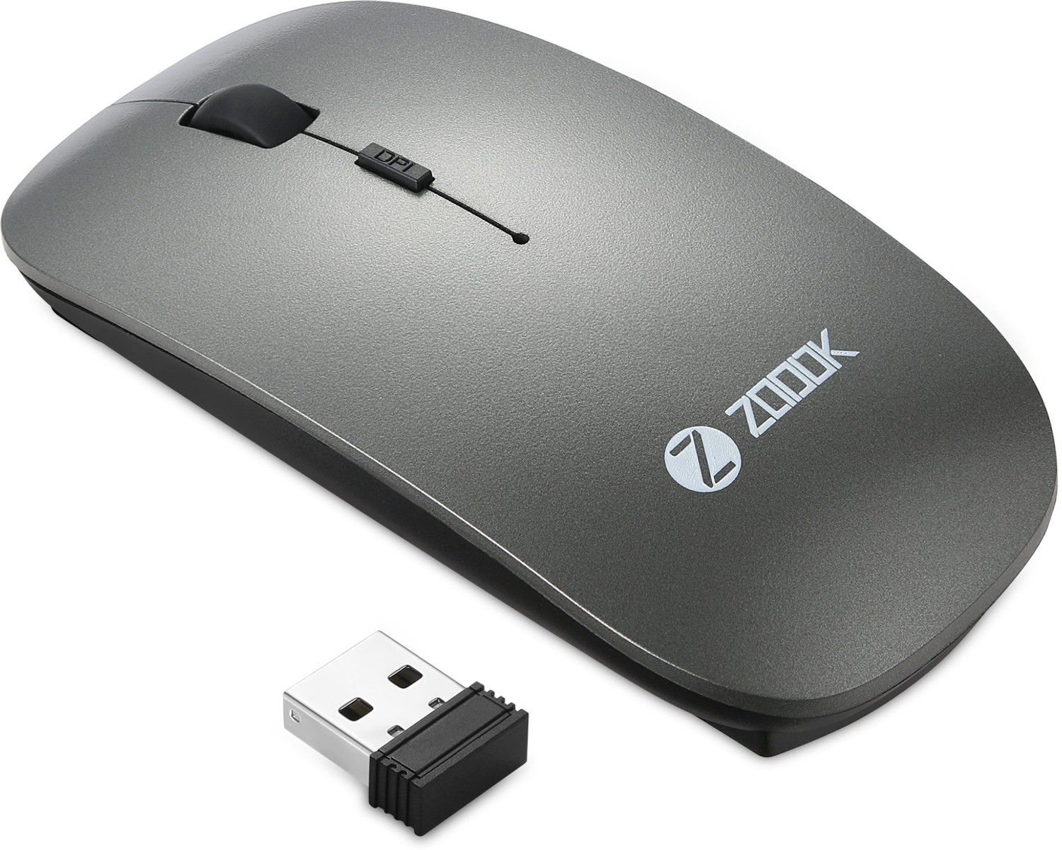 Zoook ZK-BLADE-BOLD Wireless Optical Mouse (2.4GHz Wireless, Space Grey ...