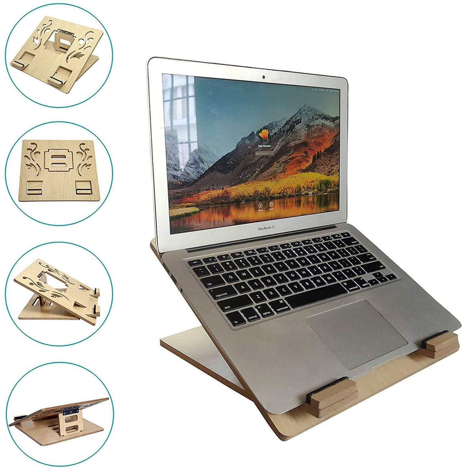Sarvatr portable wooden laptop table /study table for office, home ...