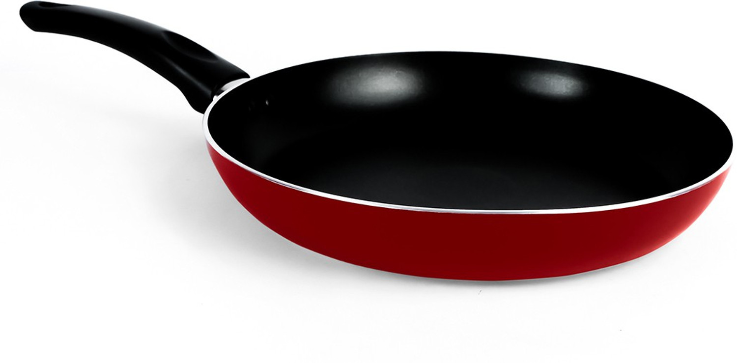 Usha Shriram Stove & | 3 Layer Coating| | Red Fry Pan 26 cm diameter 3 ...