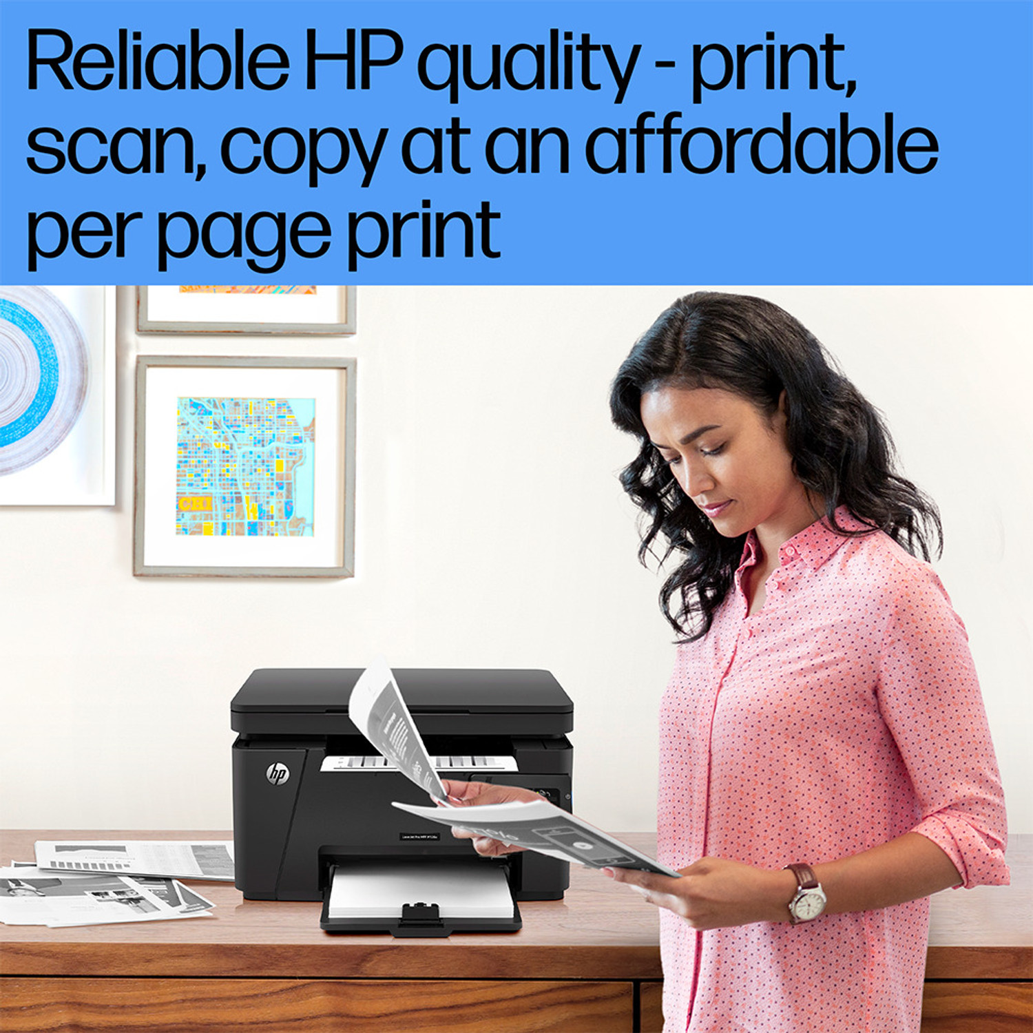 HP LaserJet Pro MFP M126a Printer Multi-function Monochrome Laser ...