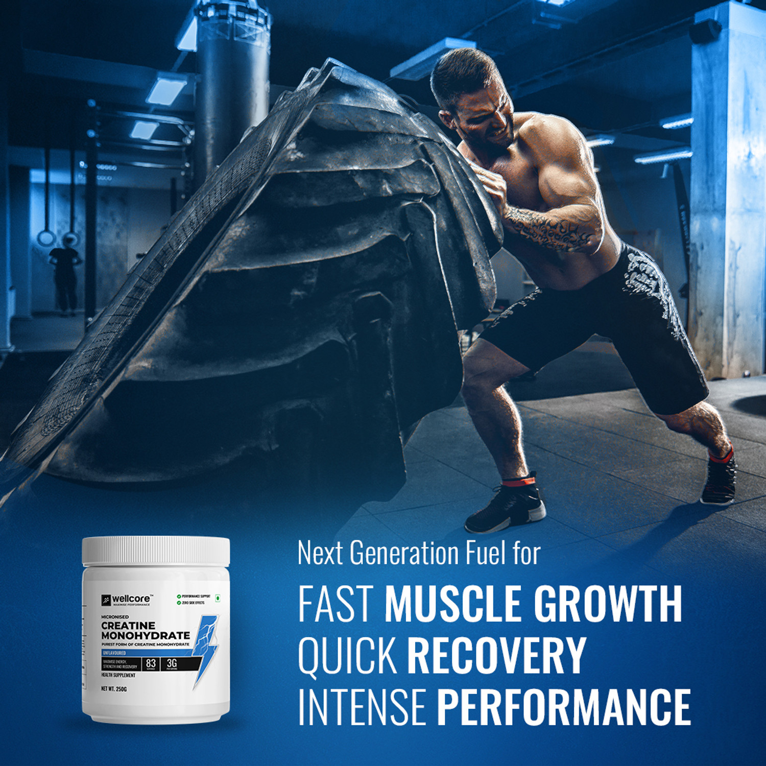 Wellcore Micronised Creatine Monohydrate | Lab Tested | Enhanced ...