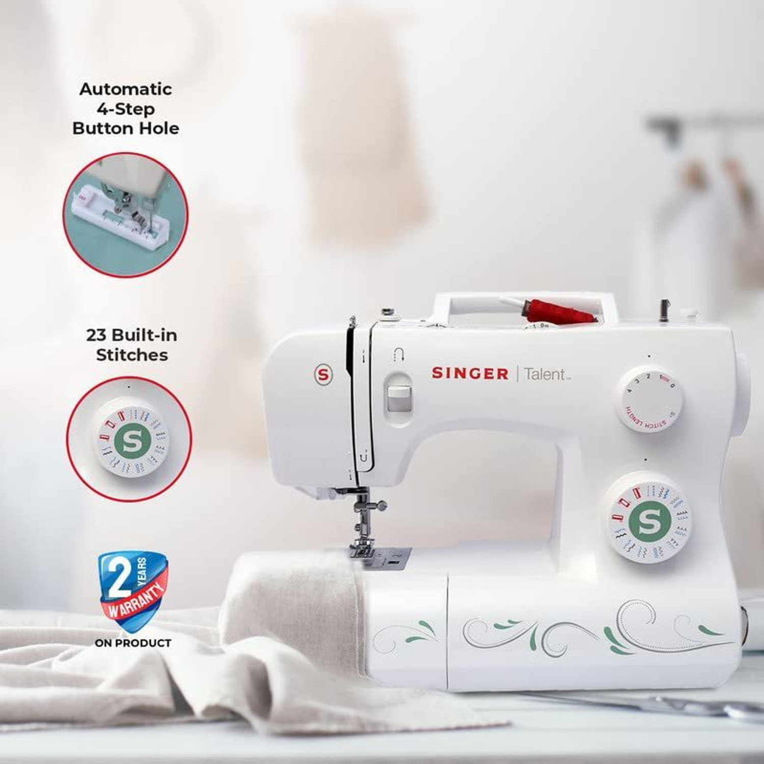 Singer FM 3321 Electric Sewing Machine ( Built-in Stitches 21) - Price ...