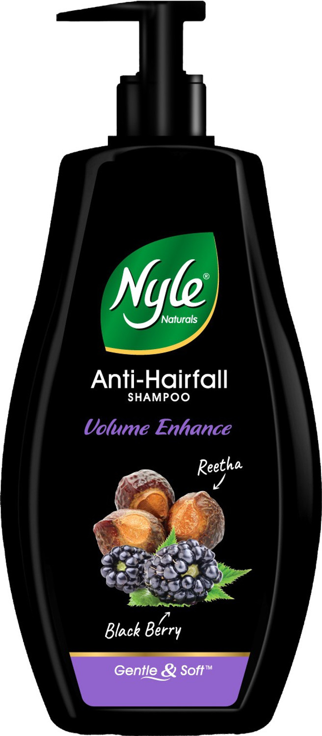 Nyle Natural Volume Enhance Shampoo For Hair |With Reetha & Blackberry ...