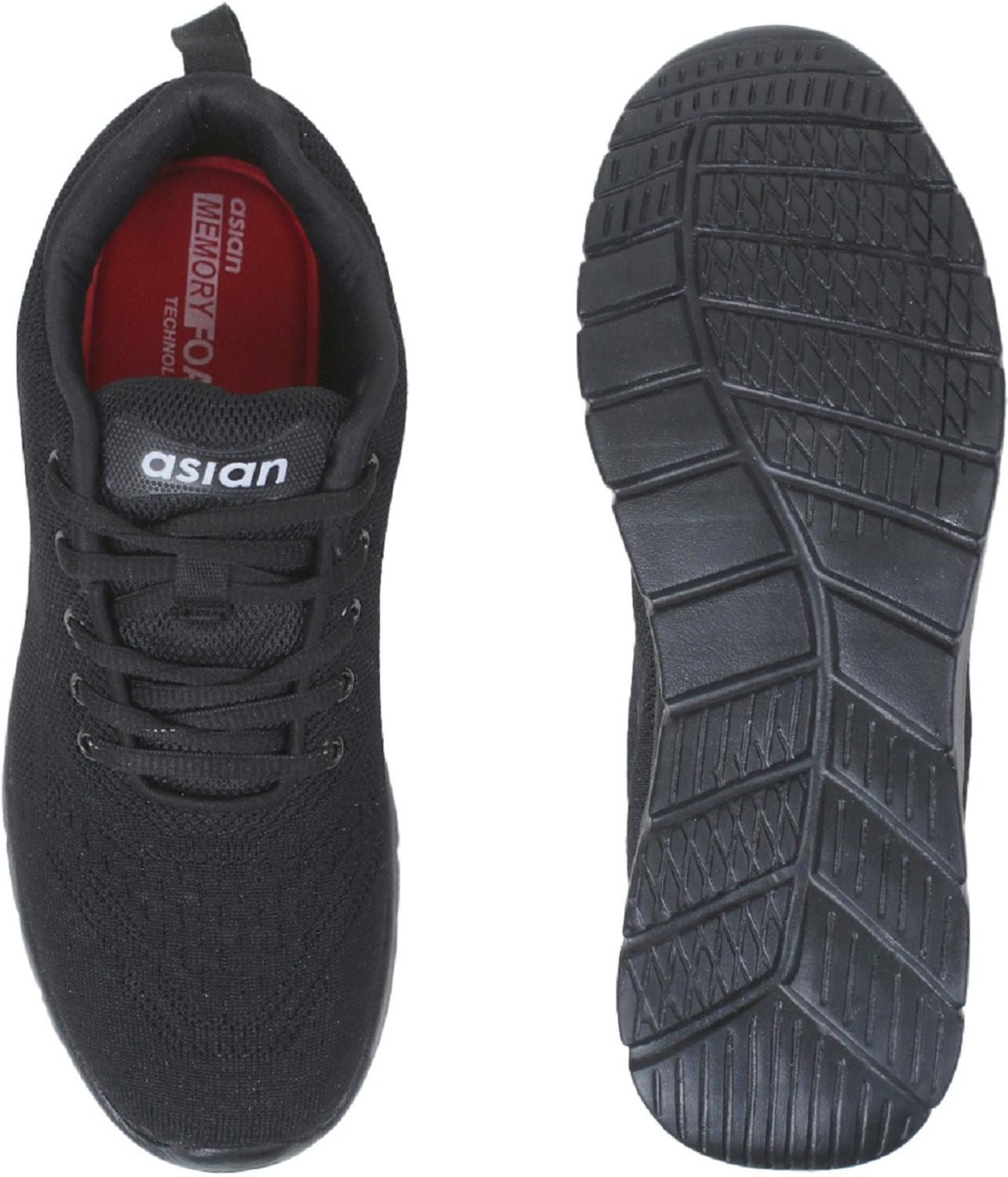 asian Delta-21 Black Sports,Casual,Walking,Gym, Running Shoes For Men ...