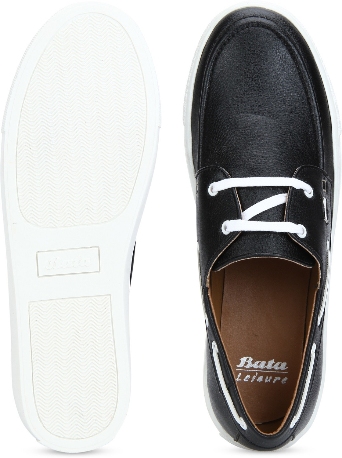 Bata Leisure Casuals For Men (Black , 9 UK /India) - Price History