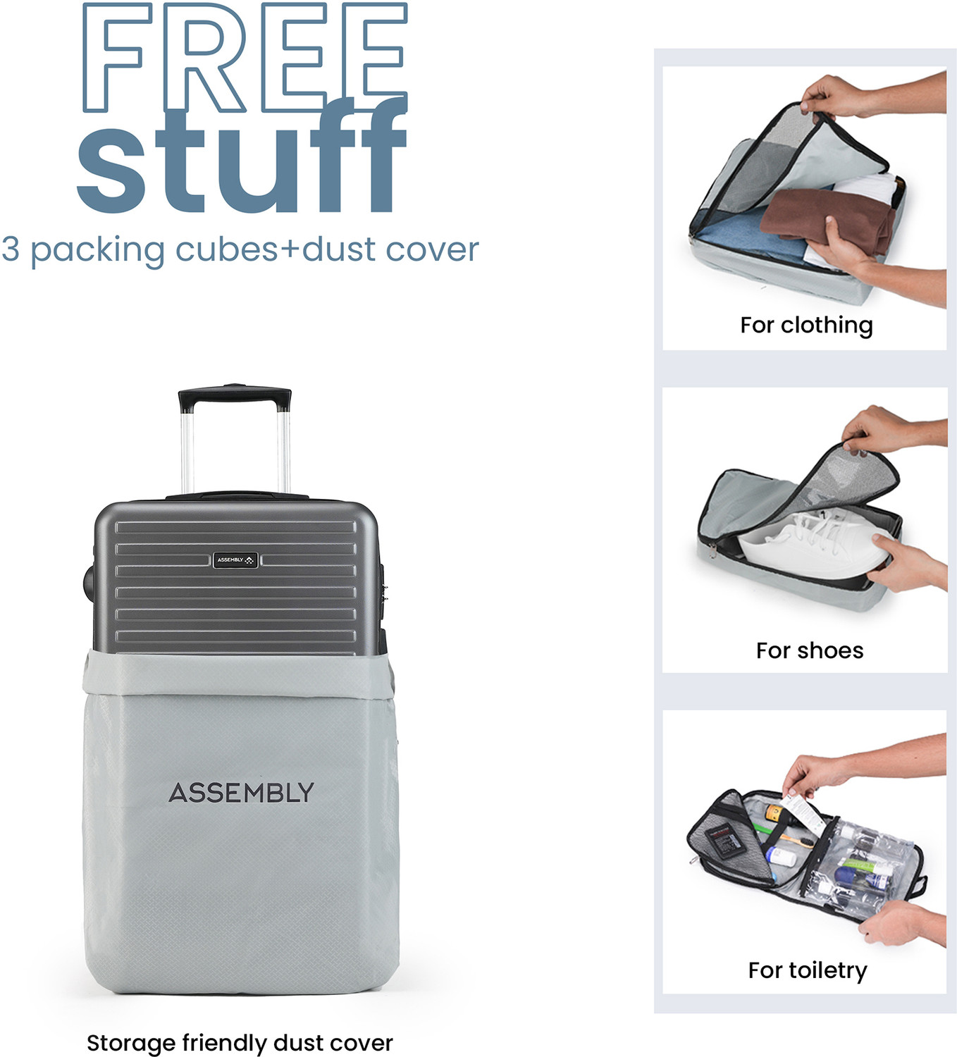 Assembly Luggage Premium Hard-sided Polycarbonate Check-in Luggage ...