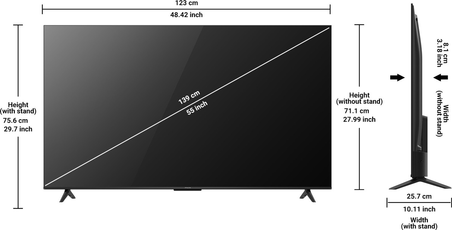 iFFALCON by TCL U62 139 cm (55 inch) Ultra HD (4K) LED Smart Google TV ...