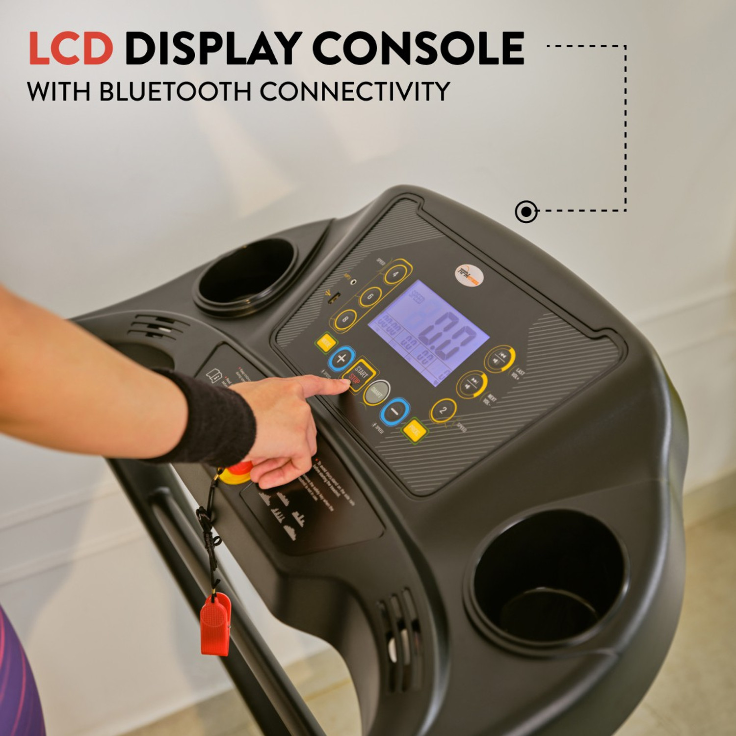 RPM Fitness by Cultsport RPM717 2HP Peak Motorized Treadmill with Free ...