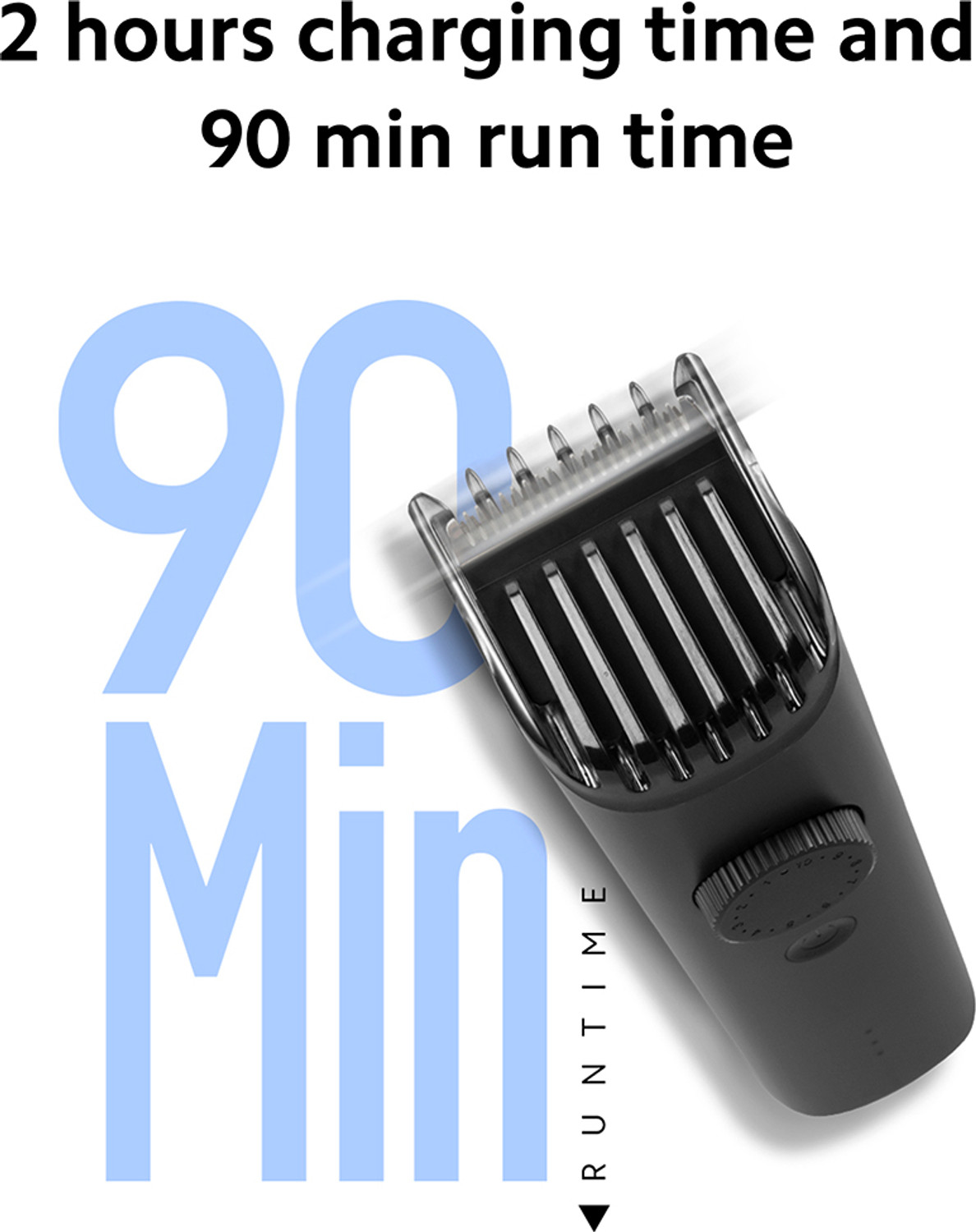 Mi by Xiaomi Beard 2C Trimmer 90 min Runtime 40 Length Settings (Black ...