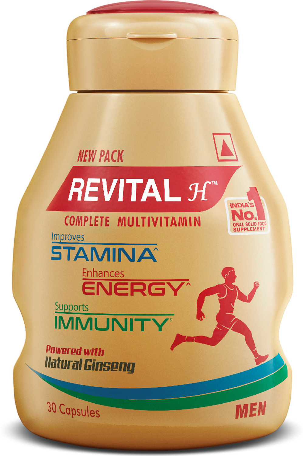 Revital Men Multivitamin with Calcium, Zinc & Ginseng for Immunity ...