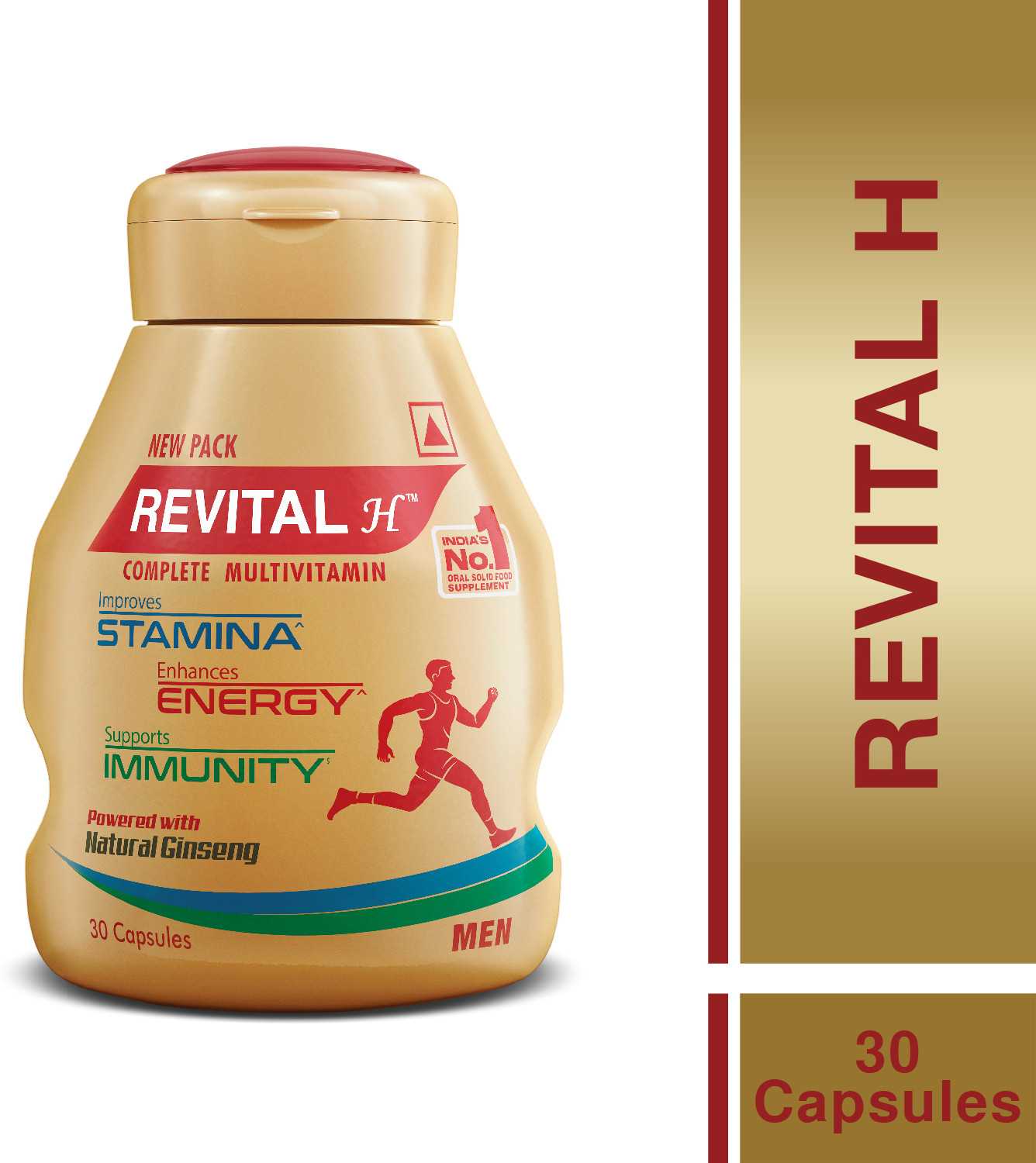 Revital Men Multivitamin with Calcium, Zinc & Ginseng for Immunity ...