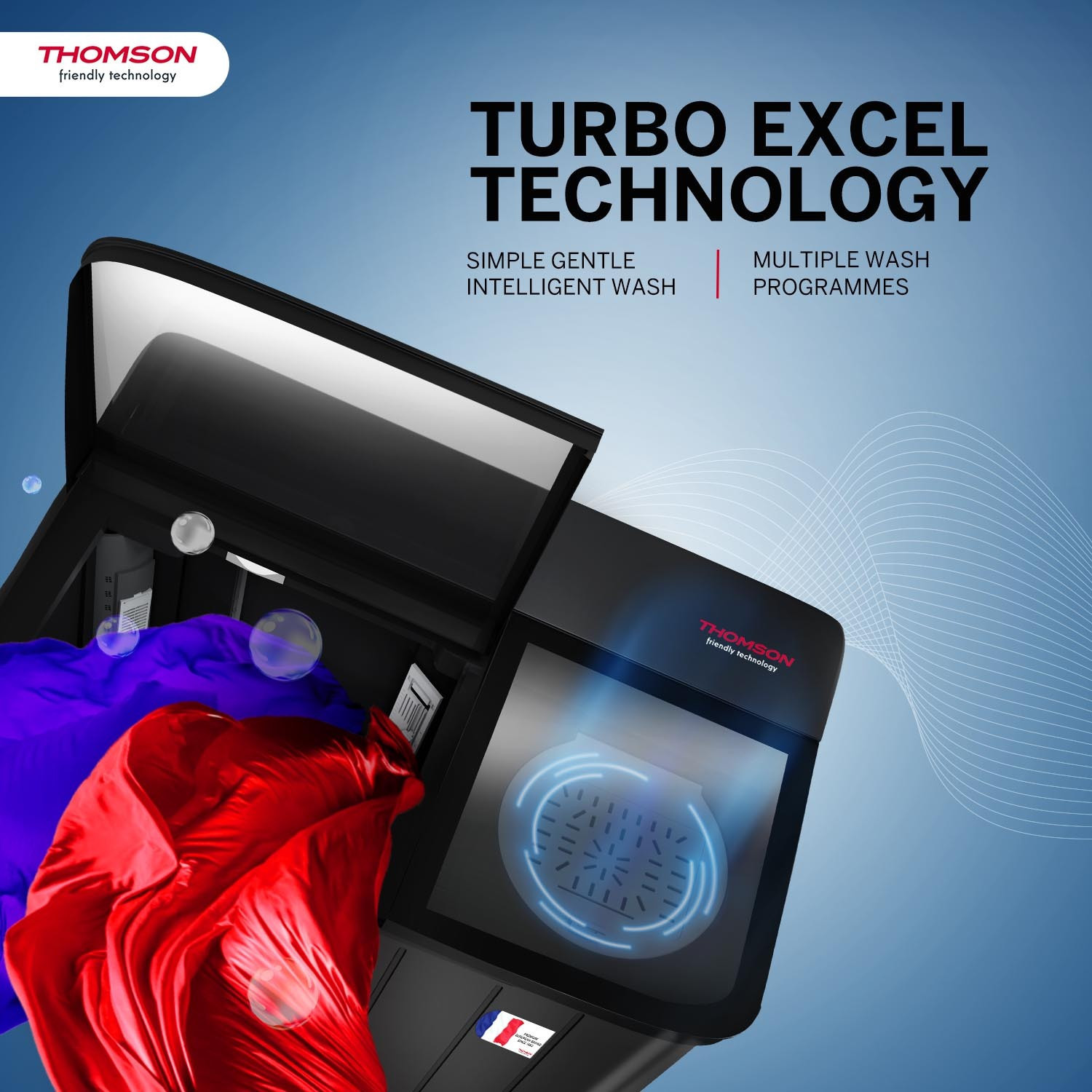 Thomson 12 kg 5 Star Aqua Magic Toughen Glass with soft closure and ...