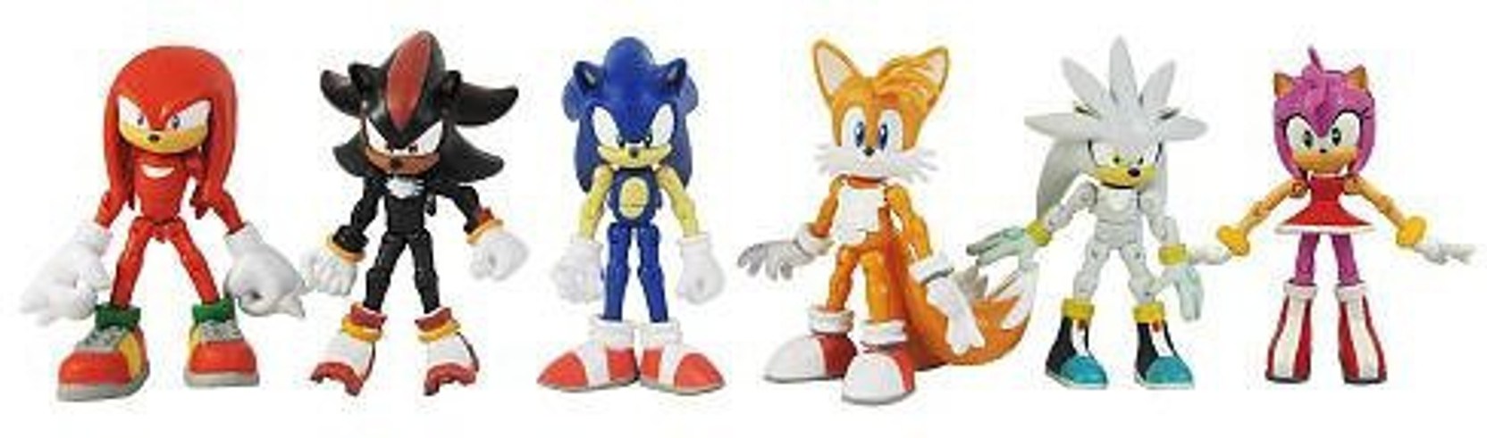 Jazwares Toys Sonic The Hedgehog Modern Exclusive 6 Pack - Sonic The ...