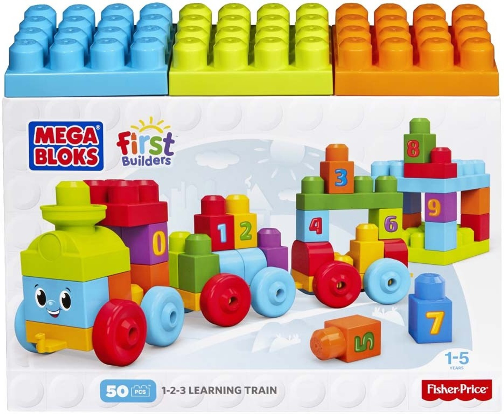 Mega Bloks Builders 123 Learning Train Multi Color - Builders 123 ...
