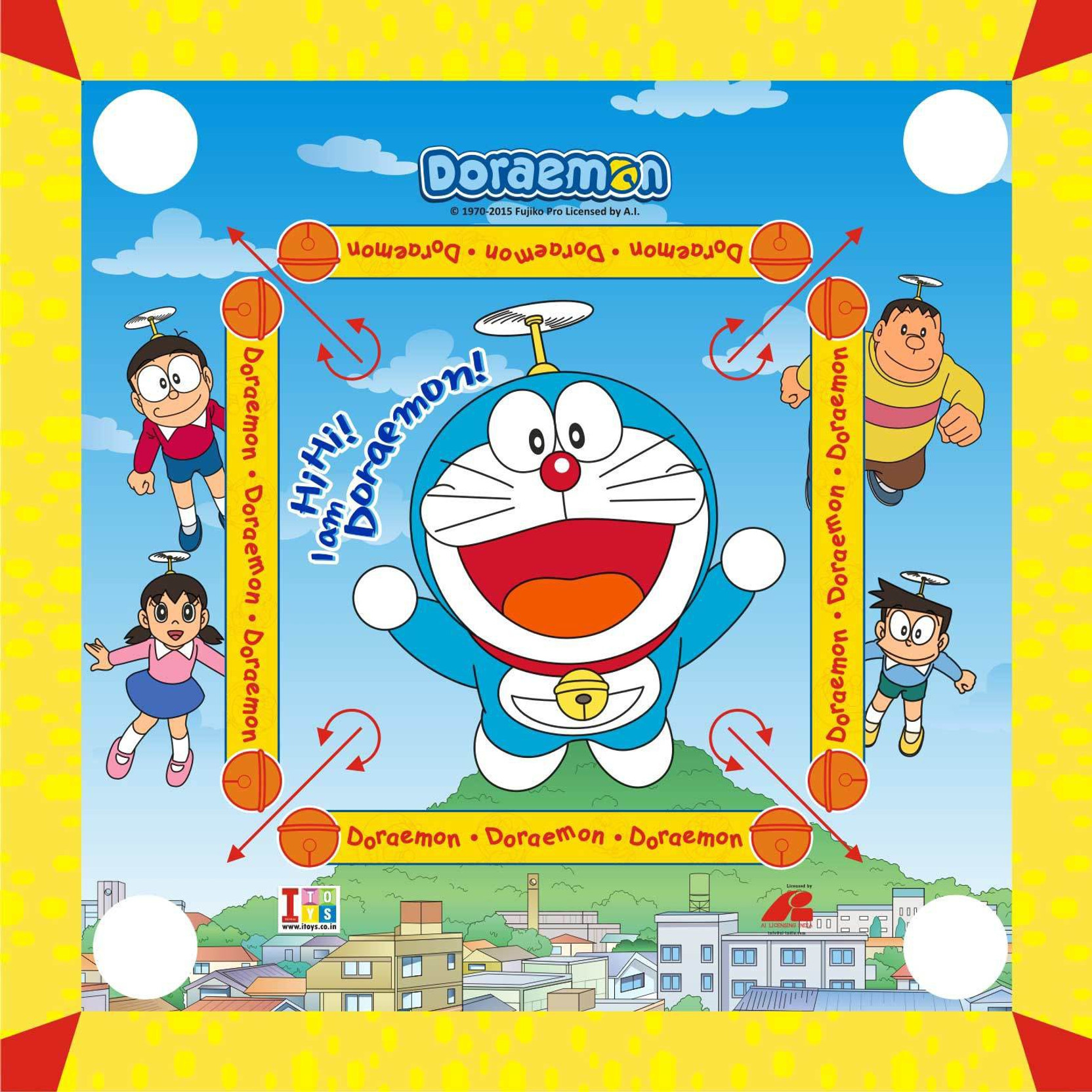 Doraemon Carrom Board - 20X20" inches Big Size Board Game - Carrom ...
