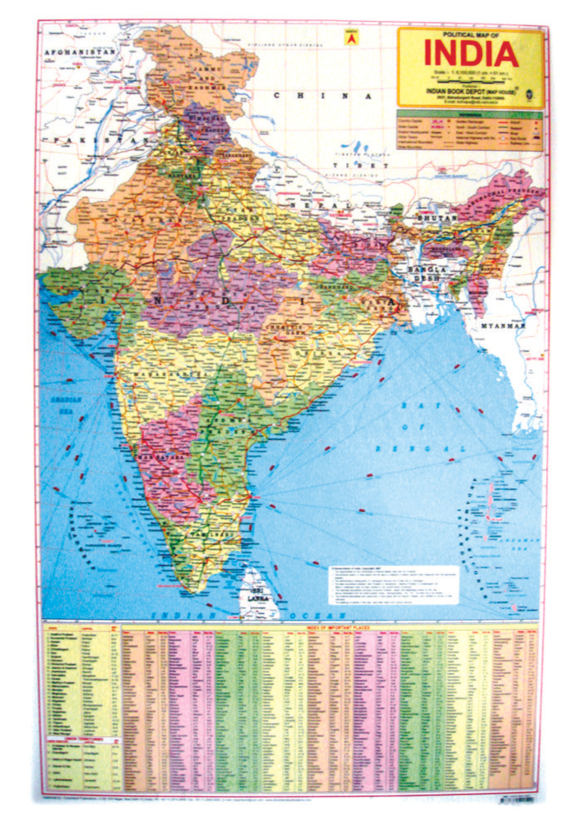 India Map - Buy India Map by N;A Online at Best Prices in India ...