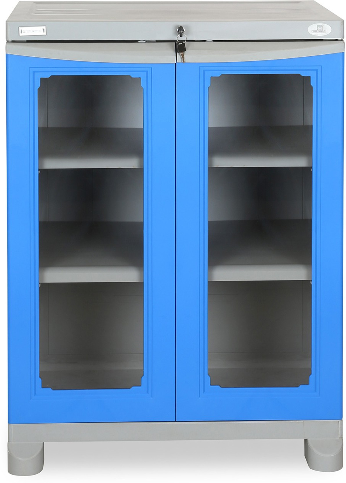 Nilkamal FS2DBL GRY DBL Plastic Almirah Price in India - Buy Nilkamal ...