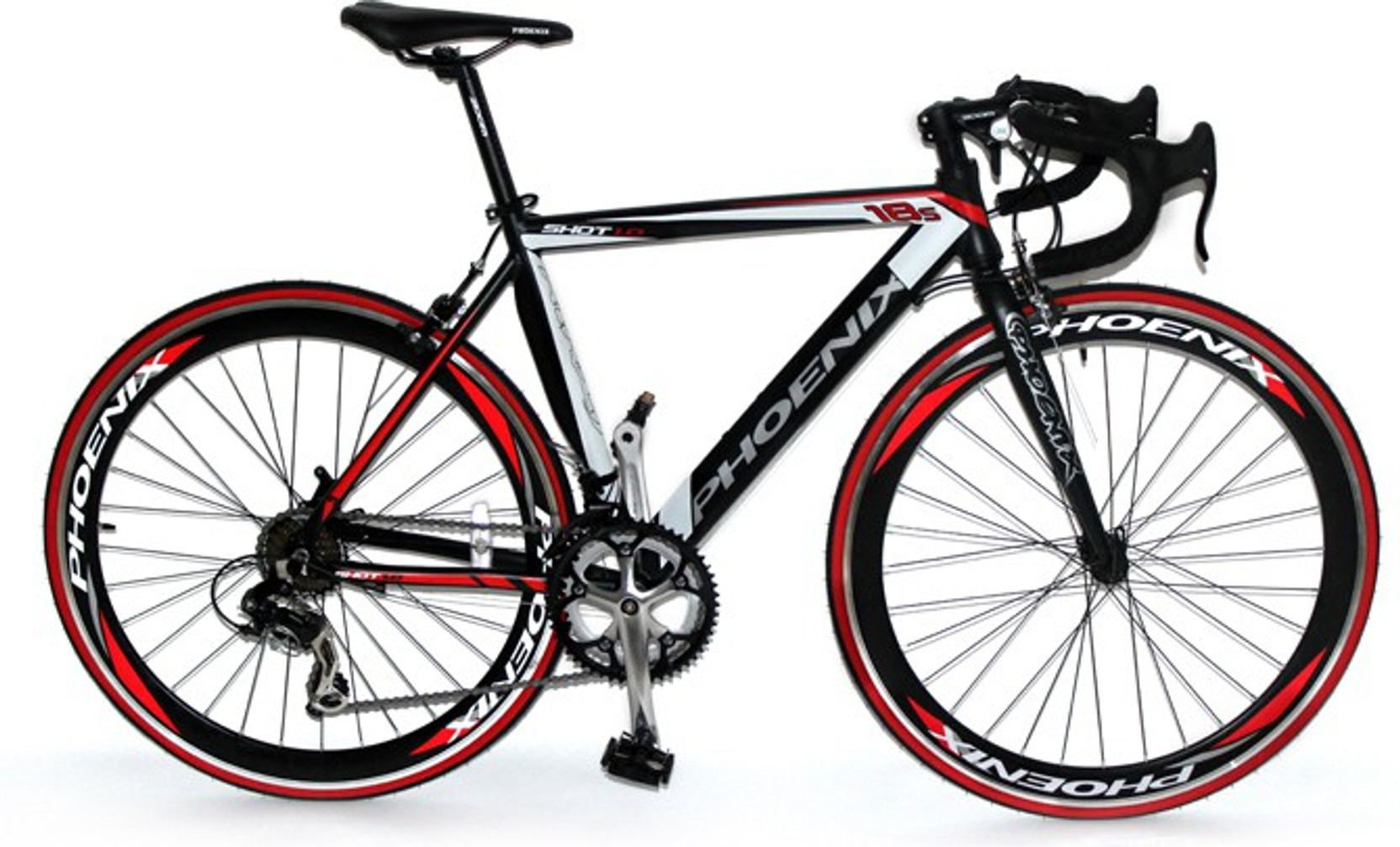 Phoenix Shot 1.0 Black & Red 28 T 15 Speed Road Cycle Price in India ...