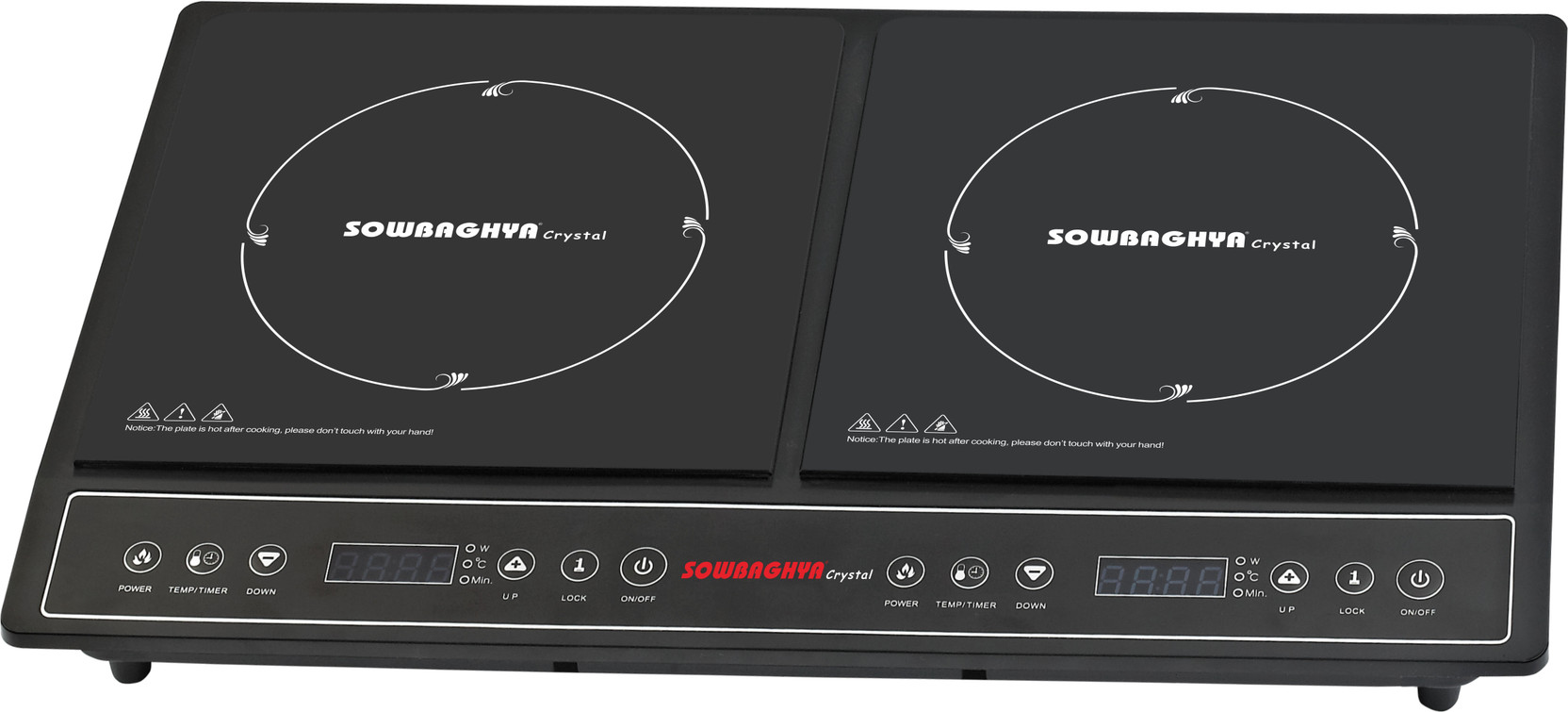 Sowbaghya Crystal Double Burner Induction Cooktop Buy Sowbaghya