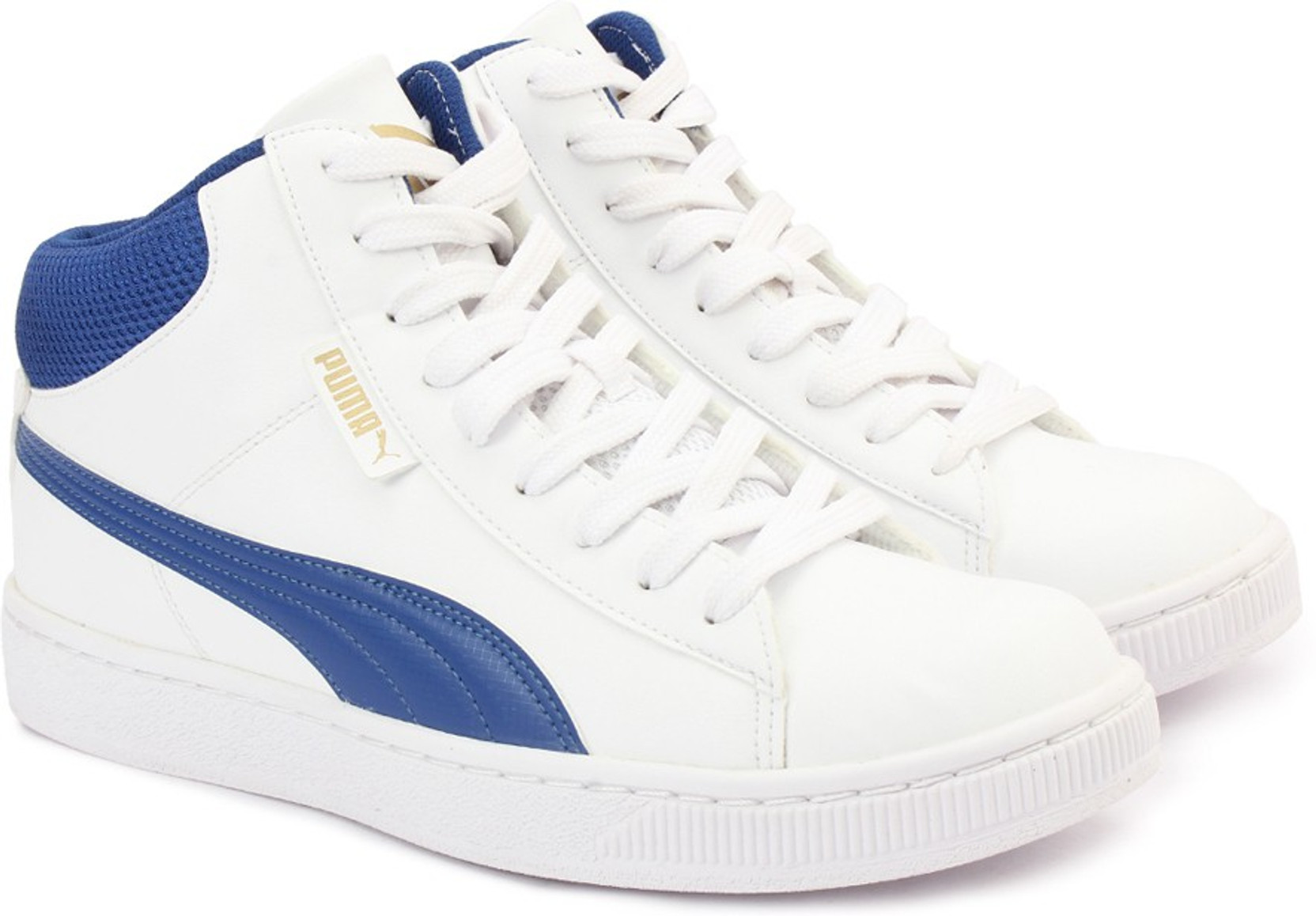 Puma 1948 Mid DP Sneakers - Buy Puma White-TRUE BLUE-Gold Color Puma ...
