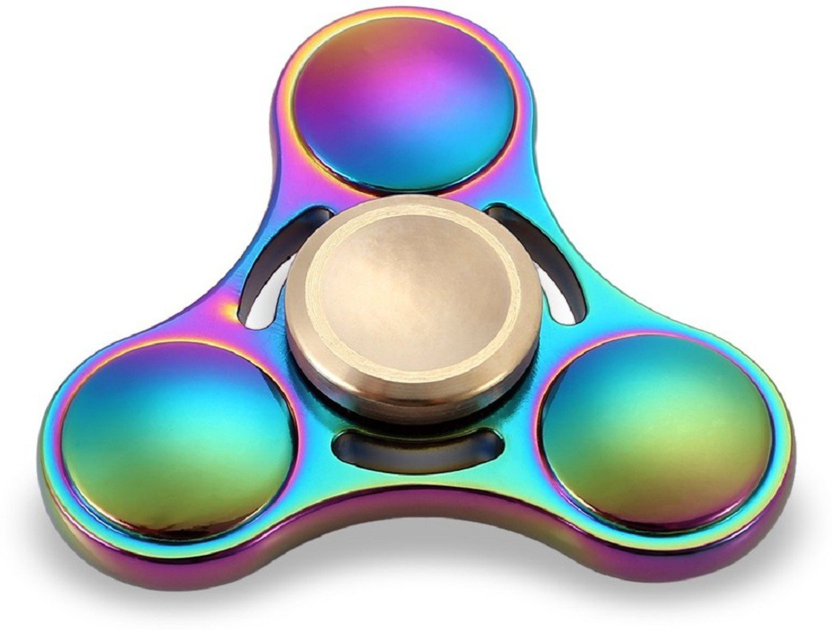Montez Rainbow Triangle UFO Metal Fidget Spinner Toy - Rainbow Triangle ...