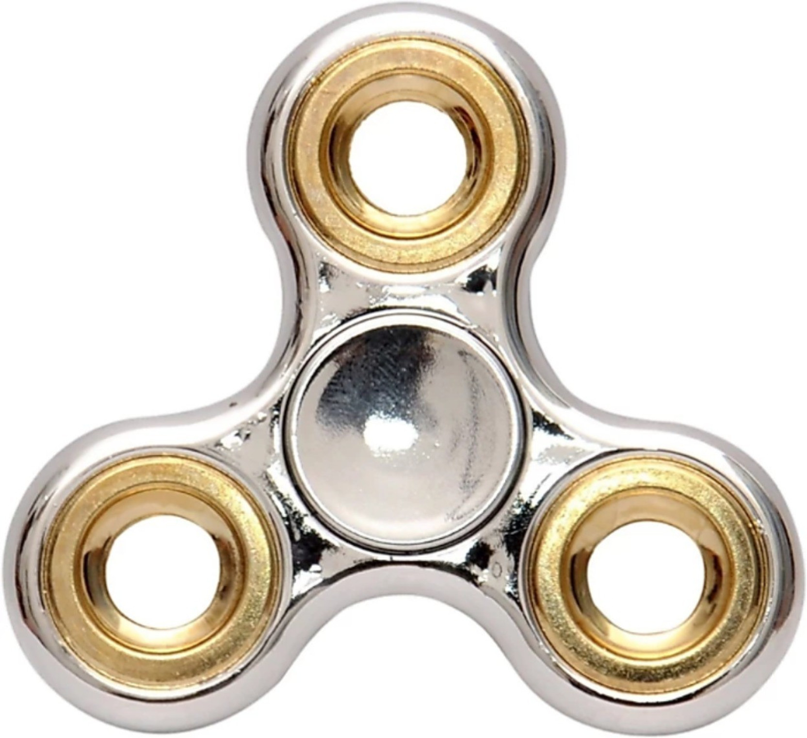VICTORY Anti-Stress Metal Fidget Spinner With Ceramic Bearings (Silver ...