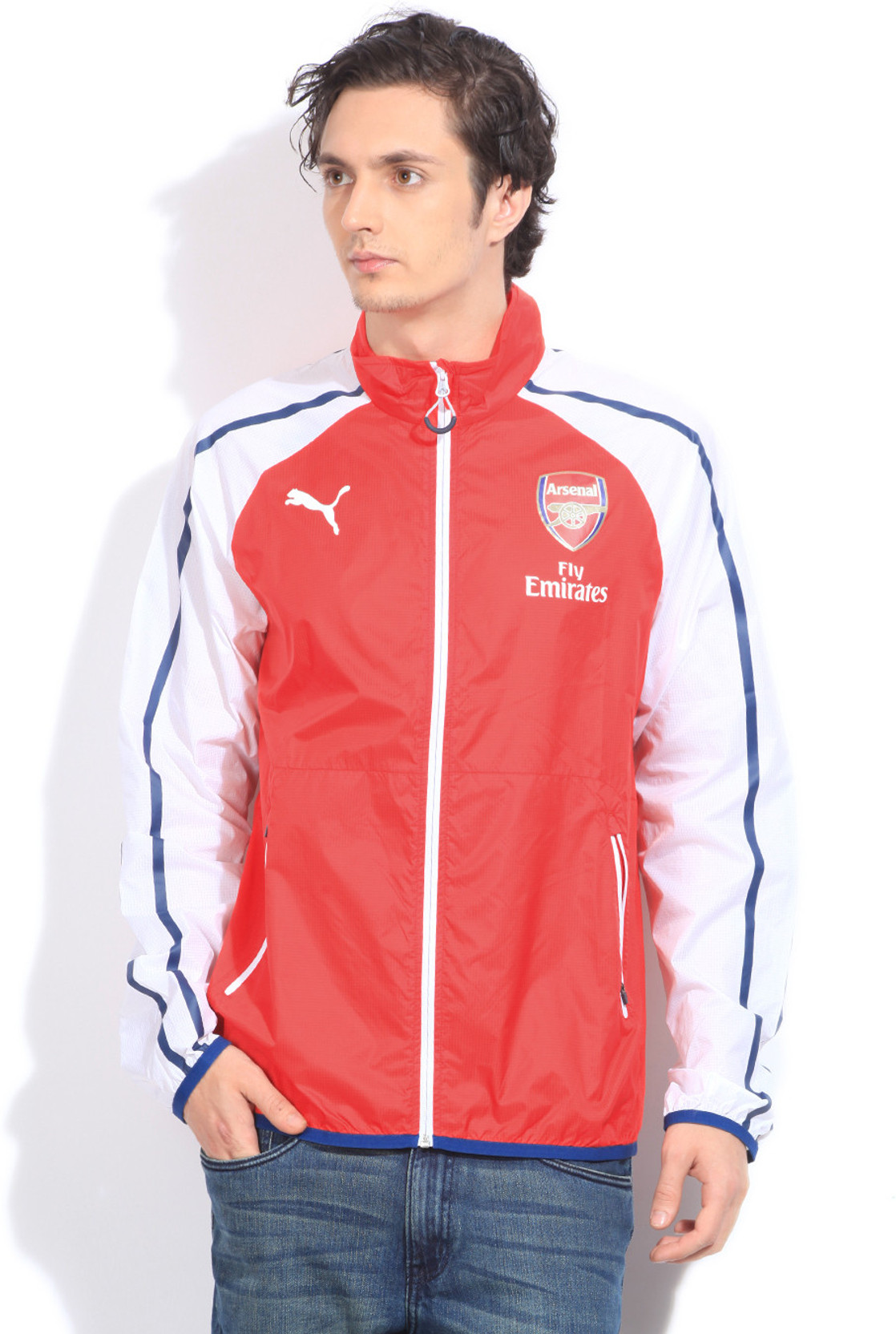 Puma Full Sleeve Solid Men's Jacket - Buy high risk red-white-estate ...