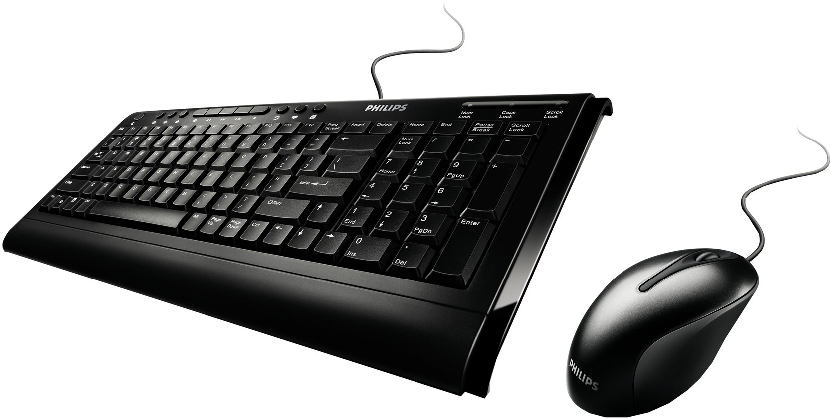 Philips Multimedia Desktop SPT3700BC Wired USB Laptop Keyboard ...