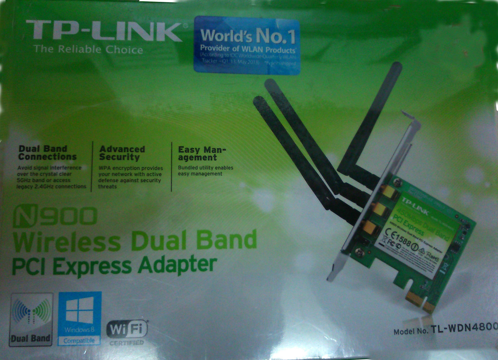 TP-LINK TL-WDN4800 450 Mbps Wireless N Dual Band PCI Express Adapter ...