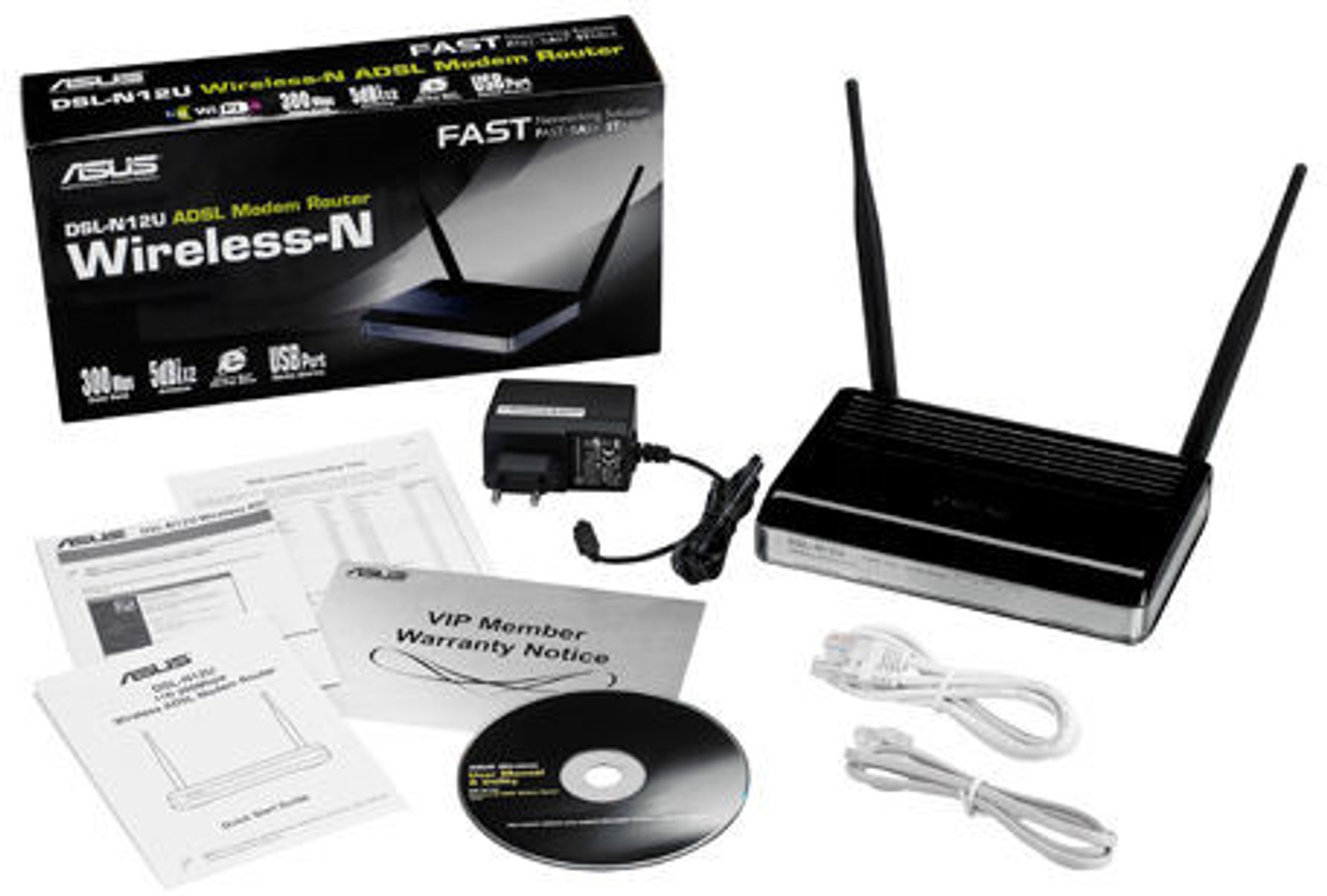 Asus DSL-N12U Wireless-N300 ADSL Modem Router - Asus : Flipkart.com