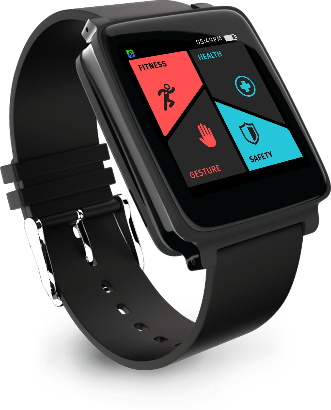 Hug Gesture Control Midnight Black Smart watch at best prices in Inda