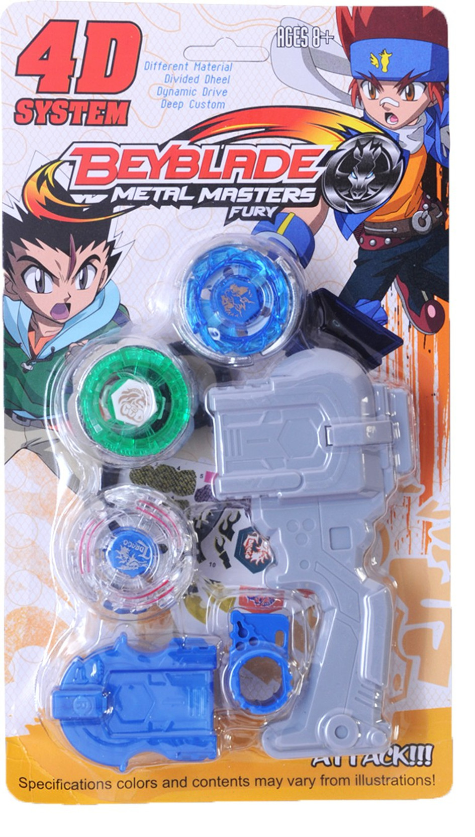 Chamunda Gifts Beyblade Metal Masters 4d With Handel - Beyblade Metal ...