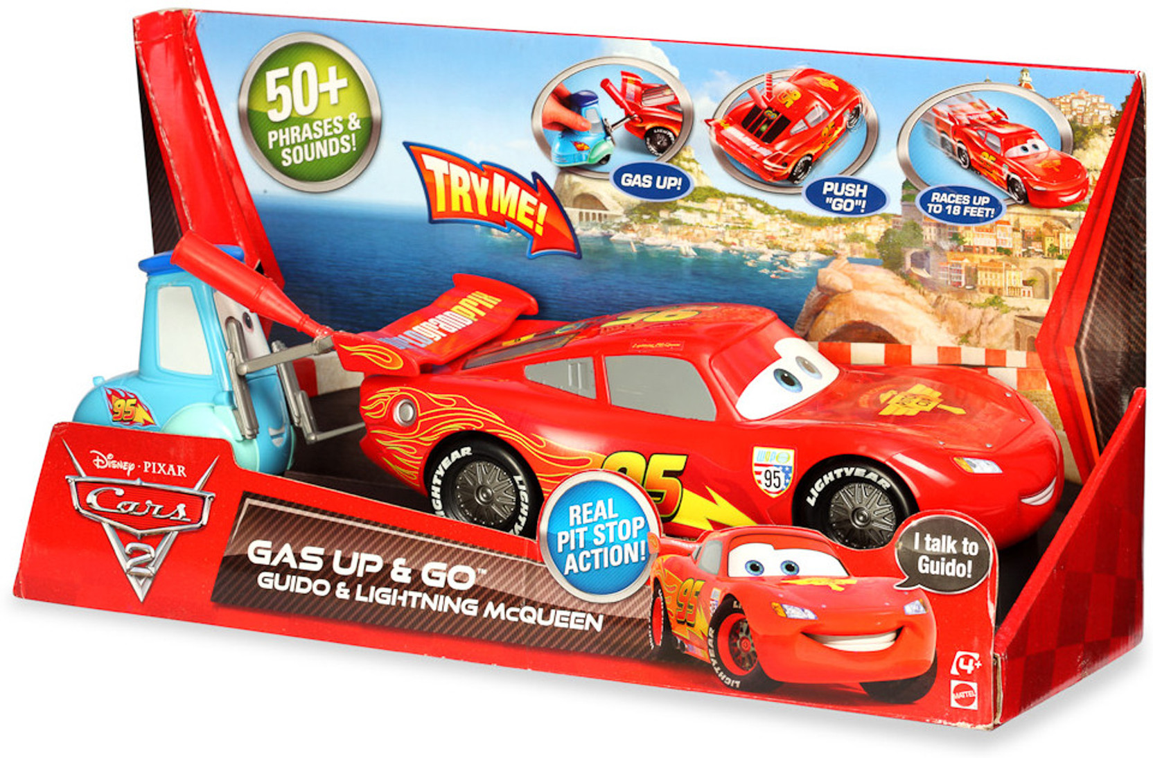 Disney Gas Up n Go Guido and Lightning McQueen - Gas Up n Go Guido and ...