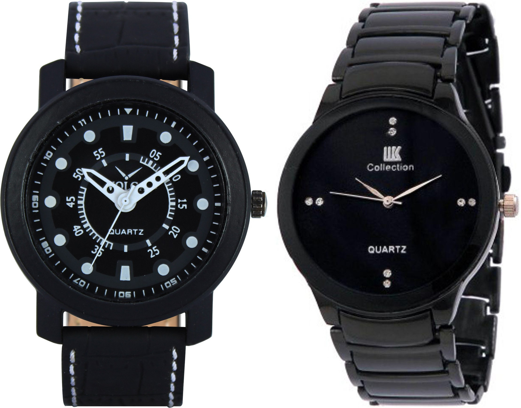 IIK Collection Iik034nbmf Metal With VLW050015 Leather Belt Watch - For ...