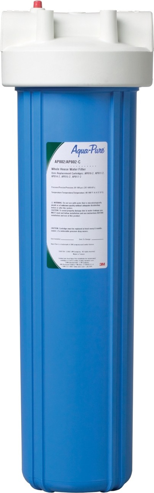 3M Large Capacity Whole House Water Filtration System - AP802 Pleated ...