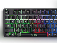 AMKETTE EvoFox Fireblade LED Backlit Wired USB Gaming Keyboard ...