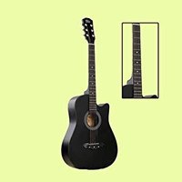 intern INT-38C-BK Acoustic Guitar Linden Wood Rosewood Right Hand ...