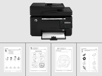 HP LaserJet Pro MFP M128fn Multi-function Monochrome Laser Printer - HP ...