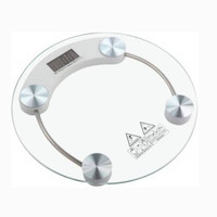 AmtiQ Digital Thick Glass Body Round Weighing Scale (Transparent ...