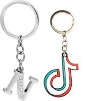 ShopTop Alphabet Letter N Metal Design & Tik Tok Key Chain Lowest Price ...