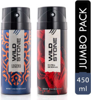 Wild Stone Legend & Ultra Sensual Deodorant Spray - For Men(450 ml ...
