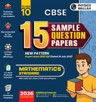 PW CBSE Class 10 Mathematics Sample Papers 2026 | 15 Papers + Mind Maps ...