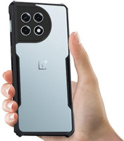 Phone Care Back Cover for OnePlus 11R 5G(Black, Transparent, Grip Case ...