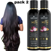 LEEVO Methi Oil for Long Hair Softness, Shine & Healthy Scalp Care Hair ...