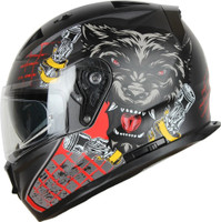 IGNYTE IGN-7 Wolf Run ISI/DOT Certified Full Face Graphic Helmet ...