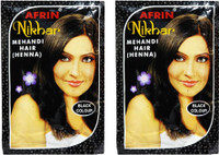 Afrin Nikhar Mehandi Henna Hair Black Colour - 40g (Pack Of 2)(80 g ...