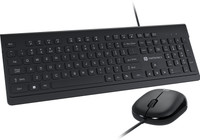 Portronics Keytonic Wired Keyboard & Mouse Combo, Full Size Layout ...