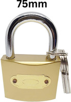 Fratte Heavy duty padlock-75mm Padlock(Gold) Lowest Price in Online ...
