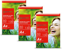 Growlam Premium Glossy Unruled A4 Size Photo Paper – Water Proof ...